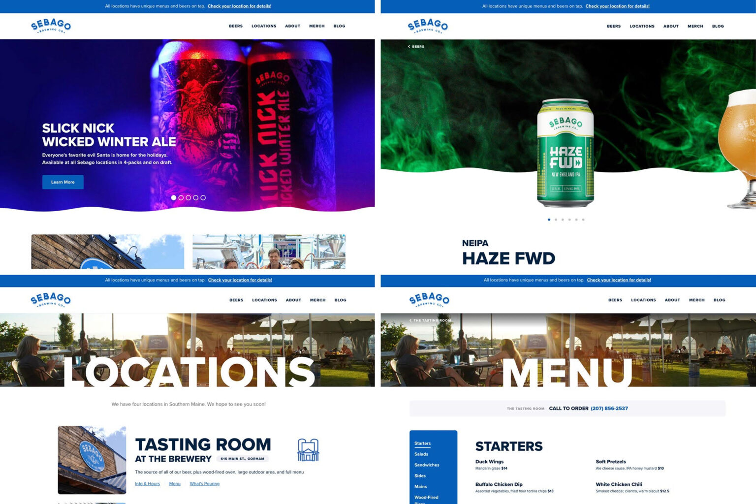 New website! - Sebago Brewing Company